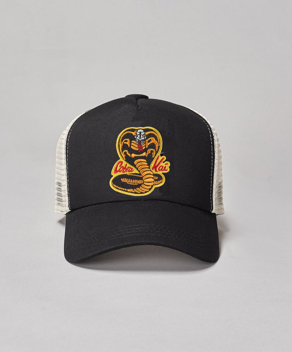 Karate Kid Cobra Kai Trucker Cap- Black/ White – Lucky Seven Caps