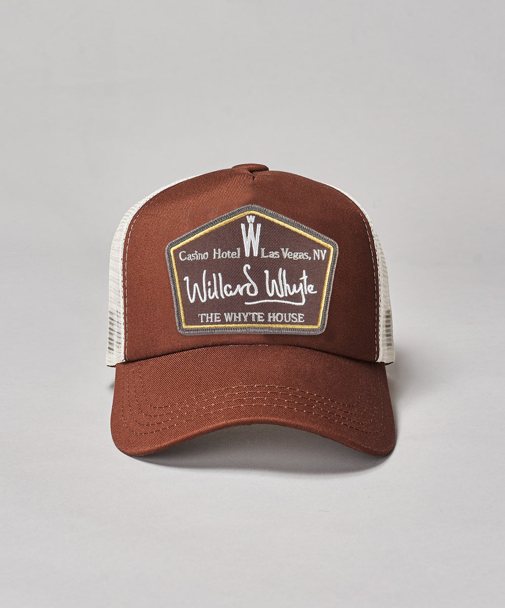 James Bond Willard Whyte Trucker Cap- Brown – Lucky Seven Caps